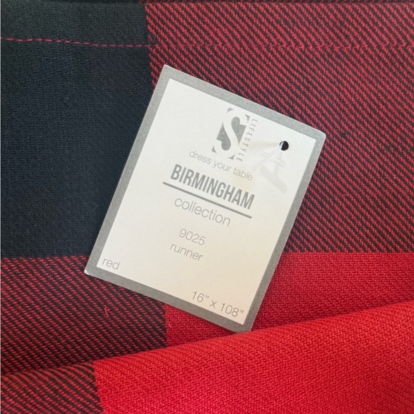 Birmingham Collection | Dining | Birmingham Red And Black Table Runner ...